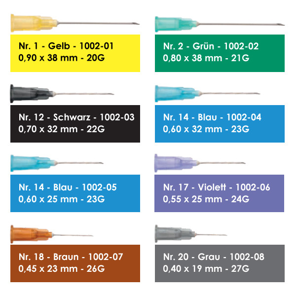 Terumo® AGANI™ Injektionskanülen | 8 Größen | 20G - 27G | ProPraxis TCM & Praxisbedarf ...