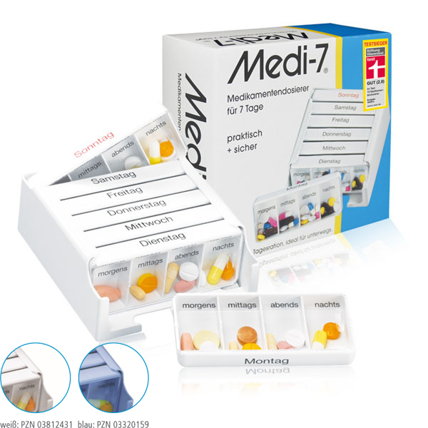 Medi-7® Medikamenten Wochendispenser mit Tagesdispenser | ProPraxis TCM ...
